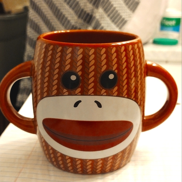 Galerie Sock monkey | Dining | Galerie Little Monkey Mug | Poshmark
